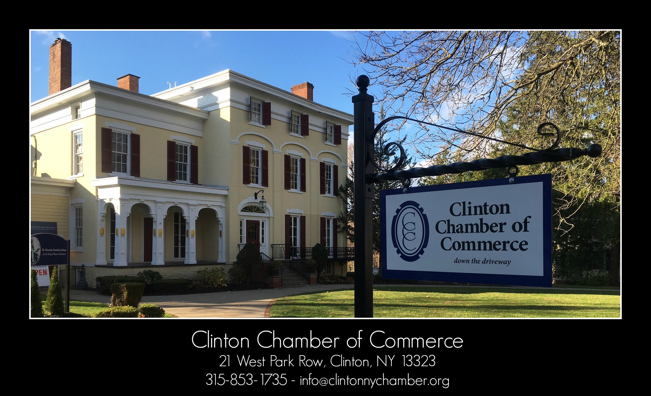 CCC Sign in front of AHI - Clinton Chamber of Commerce - Clinton ...