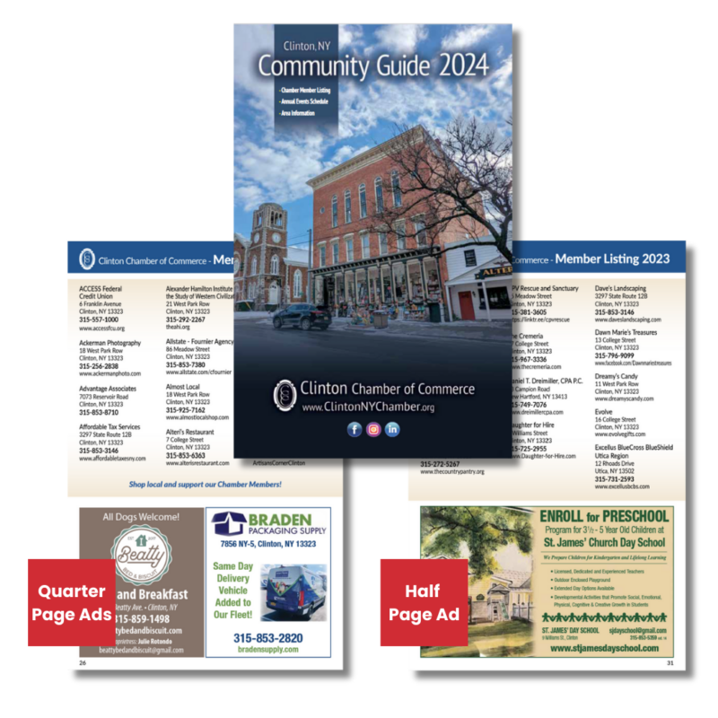 Community Guide and Map Ad Examples (1) - Clinton Chamber of Commerce ...